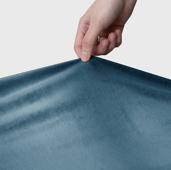 Home Republic Mink Velvet Teal Luxury Stretch Sofa Slip Cover – Linens ...