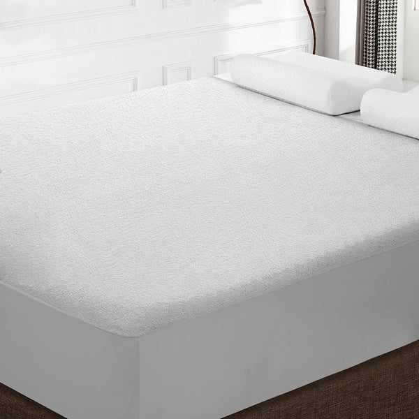 Velosso Terry Towelling Fitted Waterproof Mattress Protector – Linens ...