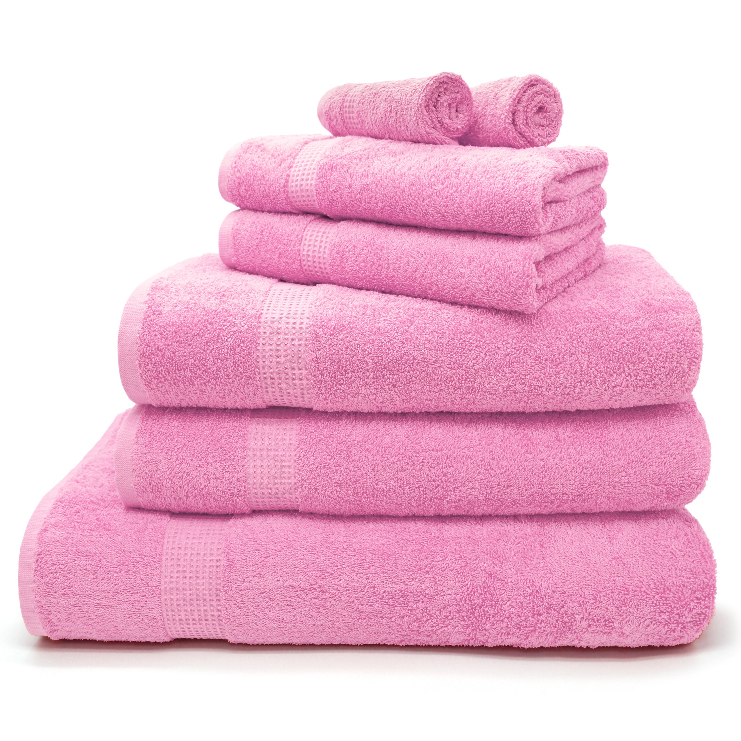 Velosso Luxury Egyptian Mayfair 600gsm Cotton Pink Towels | Linens Online