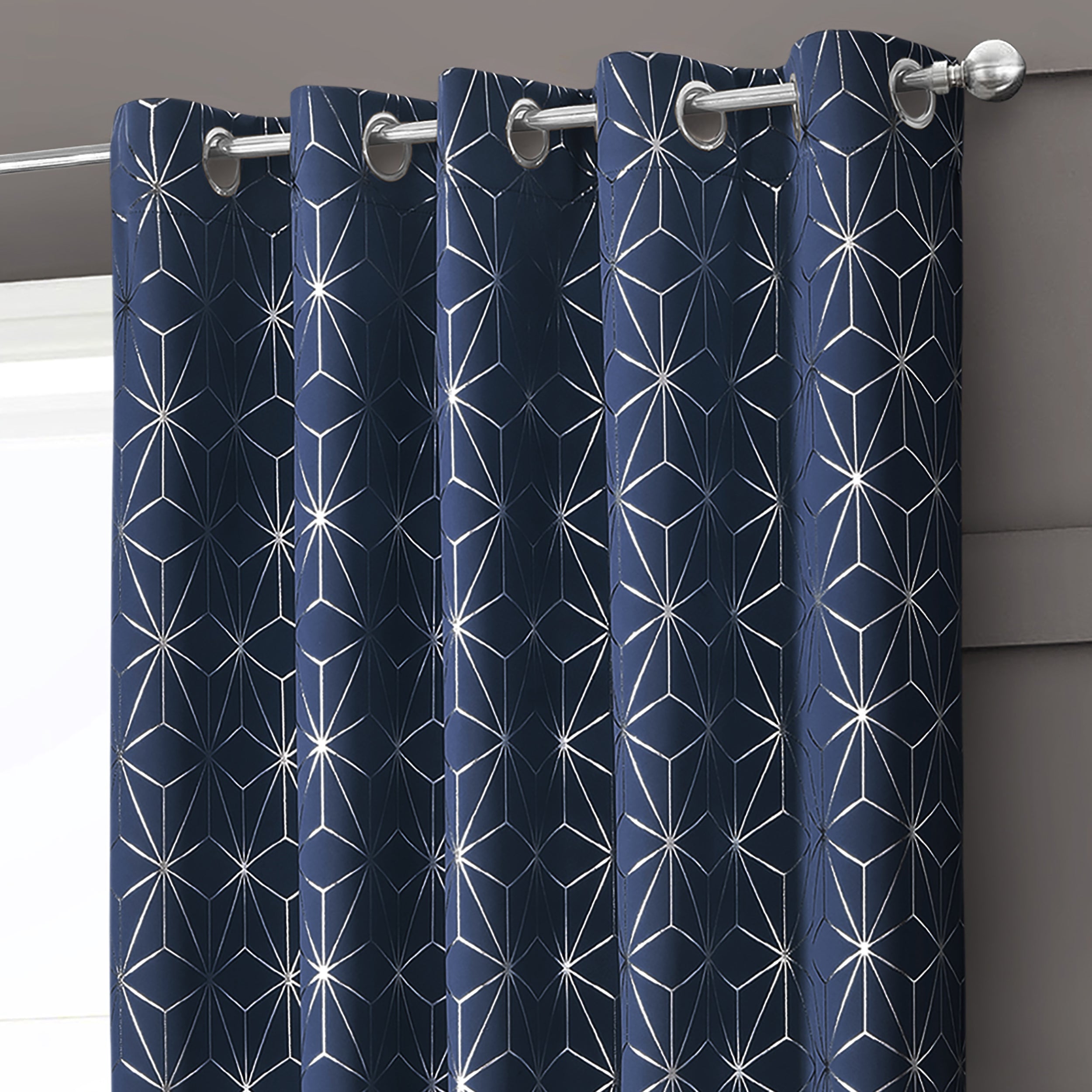 Blackout Navy Curtains